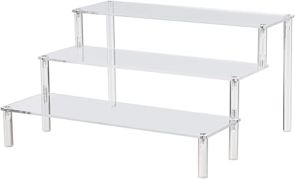 Amazon.com: BYCY Clear Acrylic Display Stand Display Shelf, 3 Tier ...