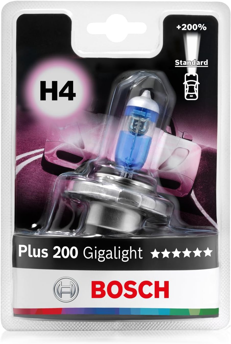 Amazon.fr : Bosch H4 Plus 200 Gigalight Ampoule de Phare Halogène, 12V ...