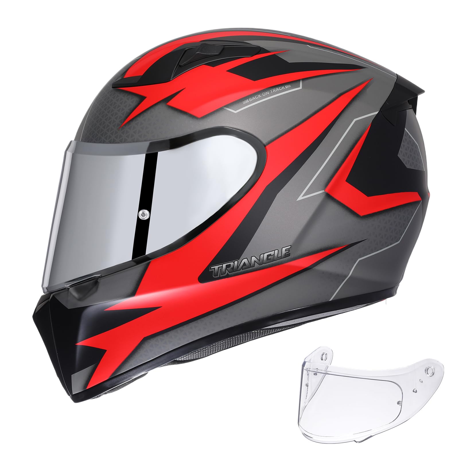Snapklik.com : TRIANGLE Motorcycle Helmets Full Face Helmet For Adult Men