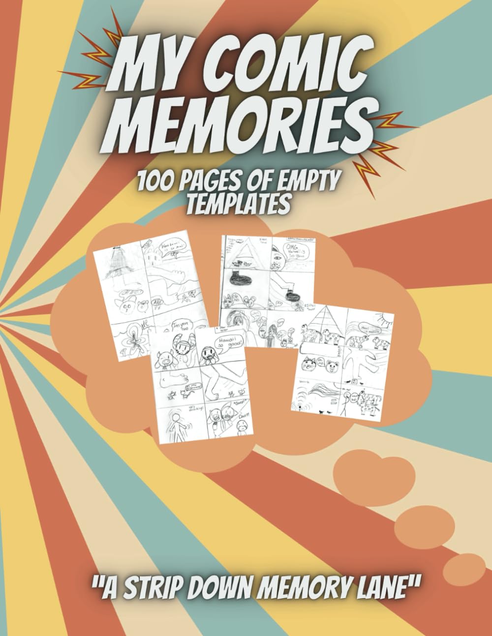 Amazon.com: My Comic Memories: Comic Book With 100 Empty Templated ...