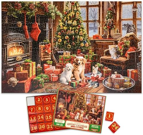 Amazon.com: Jigsaw Puzzle Advent Calendar 2024,24 Box Christmas Puzzle ...