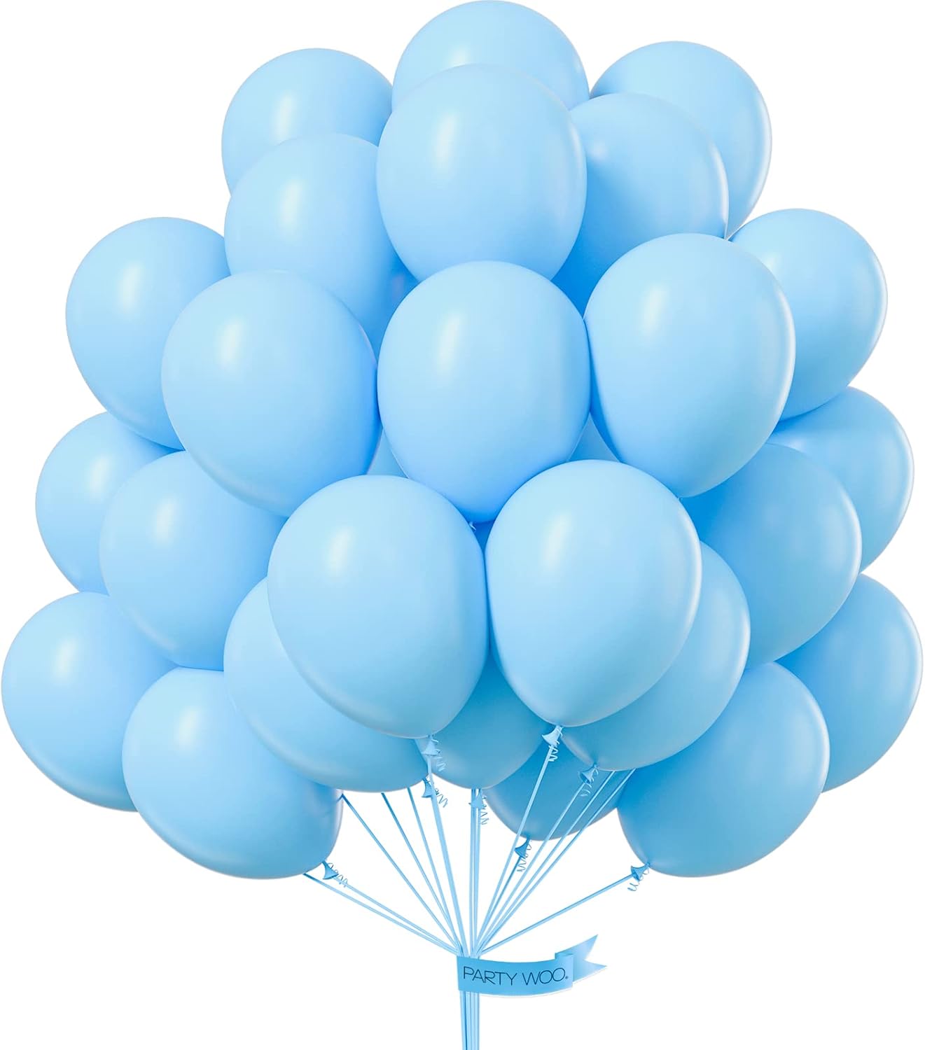 Amazon.com: PartyWoo Light Blue Balloons, 51 pcs 12 Inch Matte Blue ...