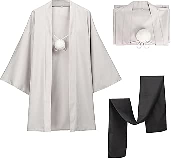 Amazon.com: DAZCOS Men Anime JJK Cosplay Costume US Size Haori Kimono ...