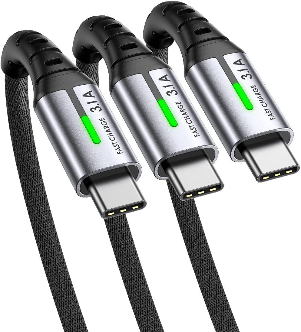 Amazon.com: INIU USB C Cable, [3 Pack 1.6/6.6/6.6ft ] 3.1A QC3.0 Type C ...