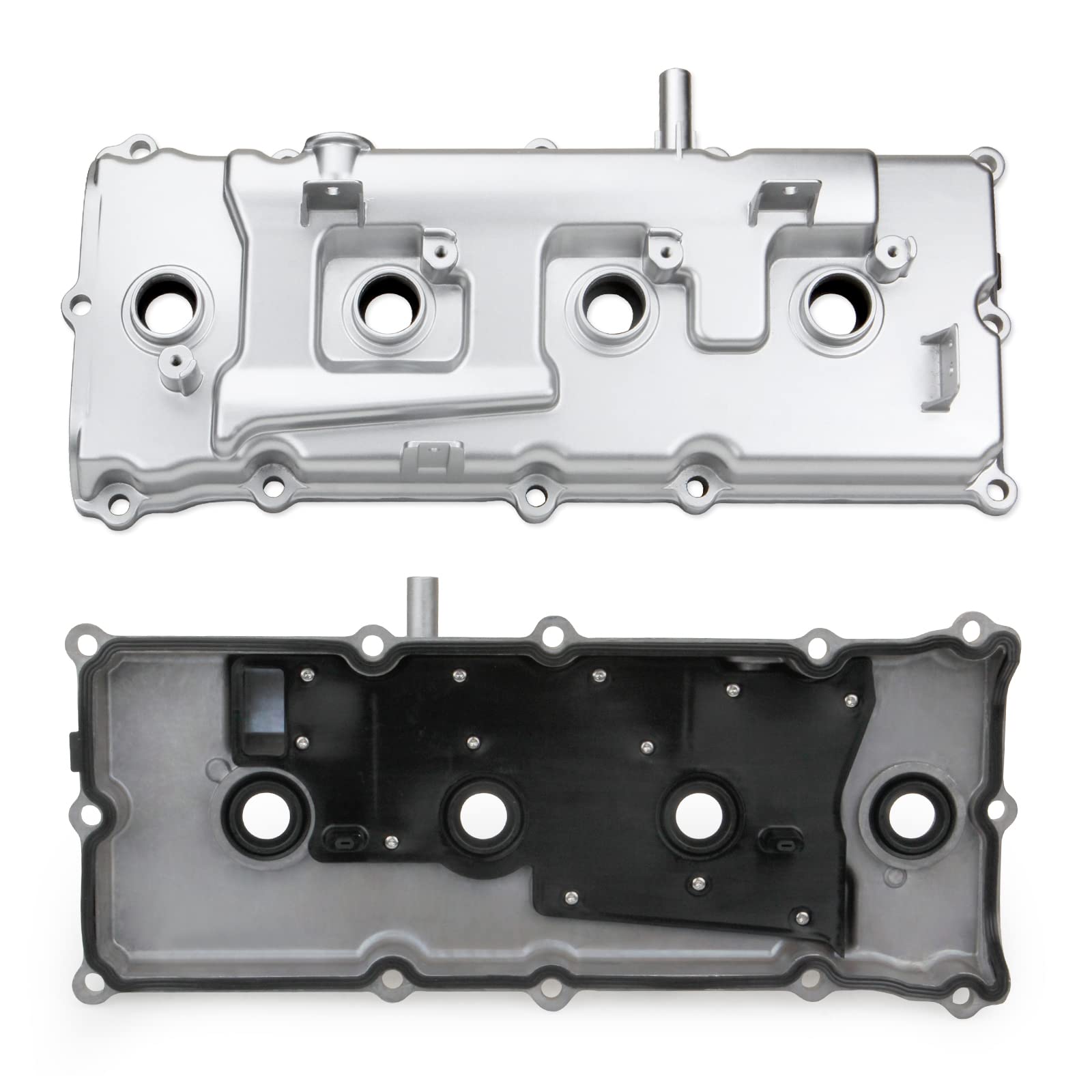 HSPSWIFTER Aluminum Valve Cover Set with Gasket Compatible with Nissan ...