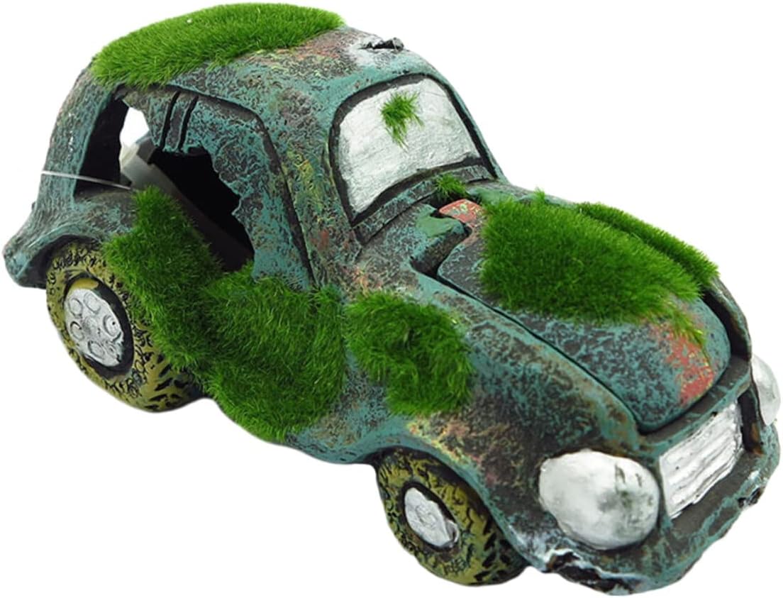 Amazon.com : Hohopeti Fish Tank Landscaping car Truck Fish Tank ...