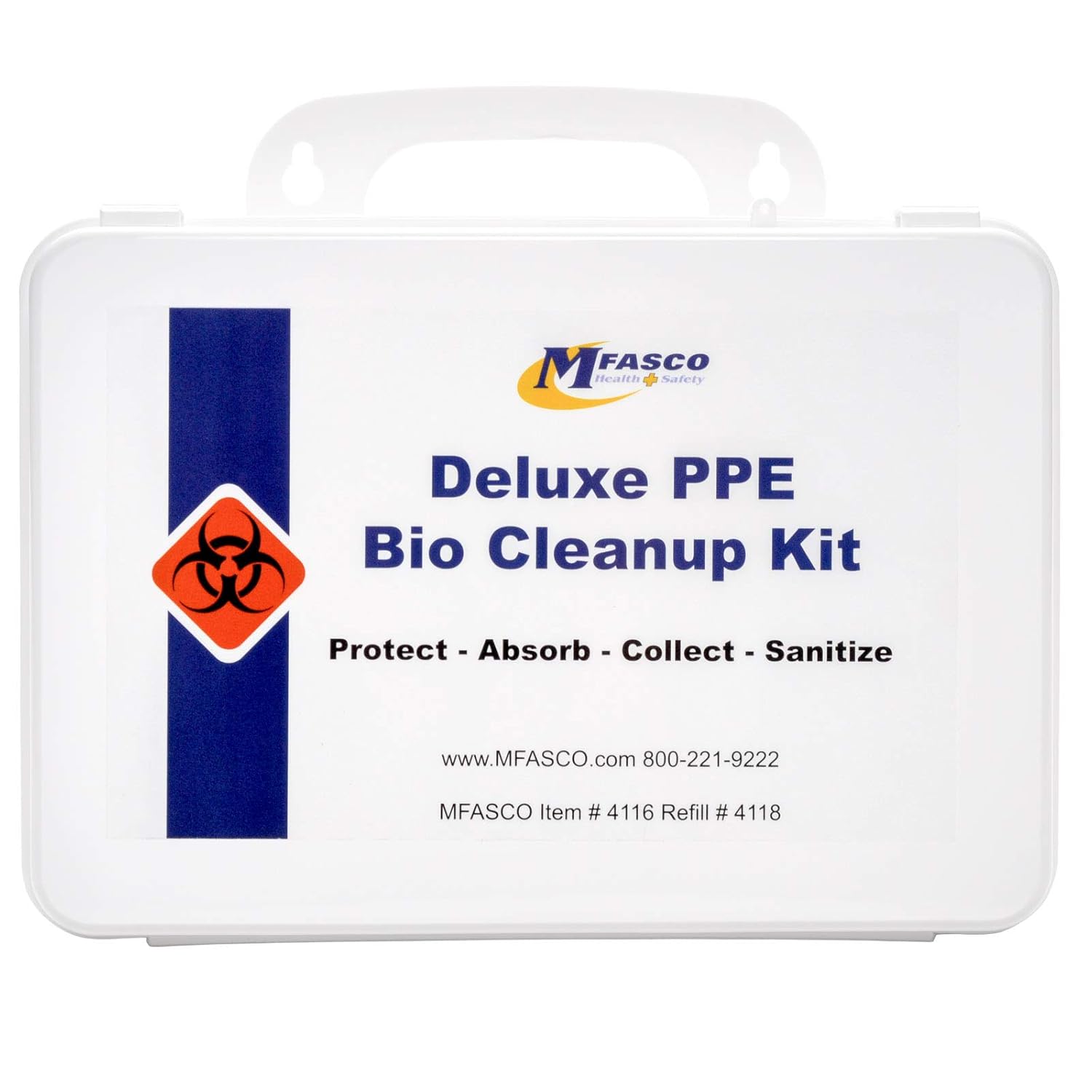 Deluxe PPE & Clean Up Kit Plastic Case: Amazon.com: Industrial & Scientific