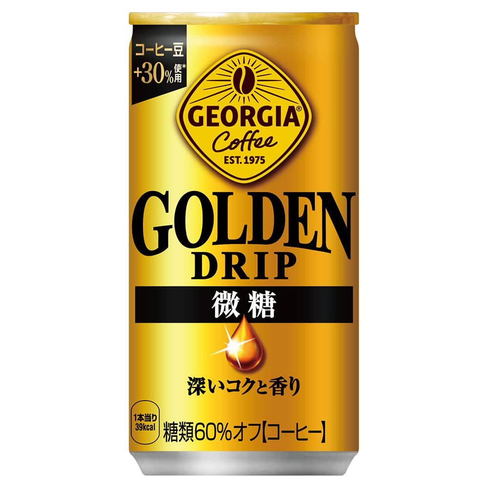 Amazon.co.jp: Coca-Cola Georgia Golden Drip Sugar 6.5 oz (185 g) Cans x ...