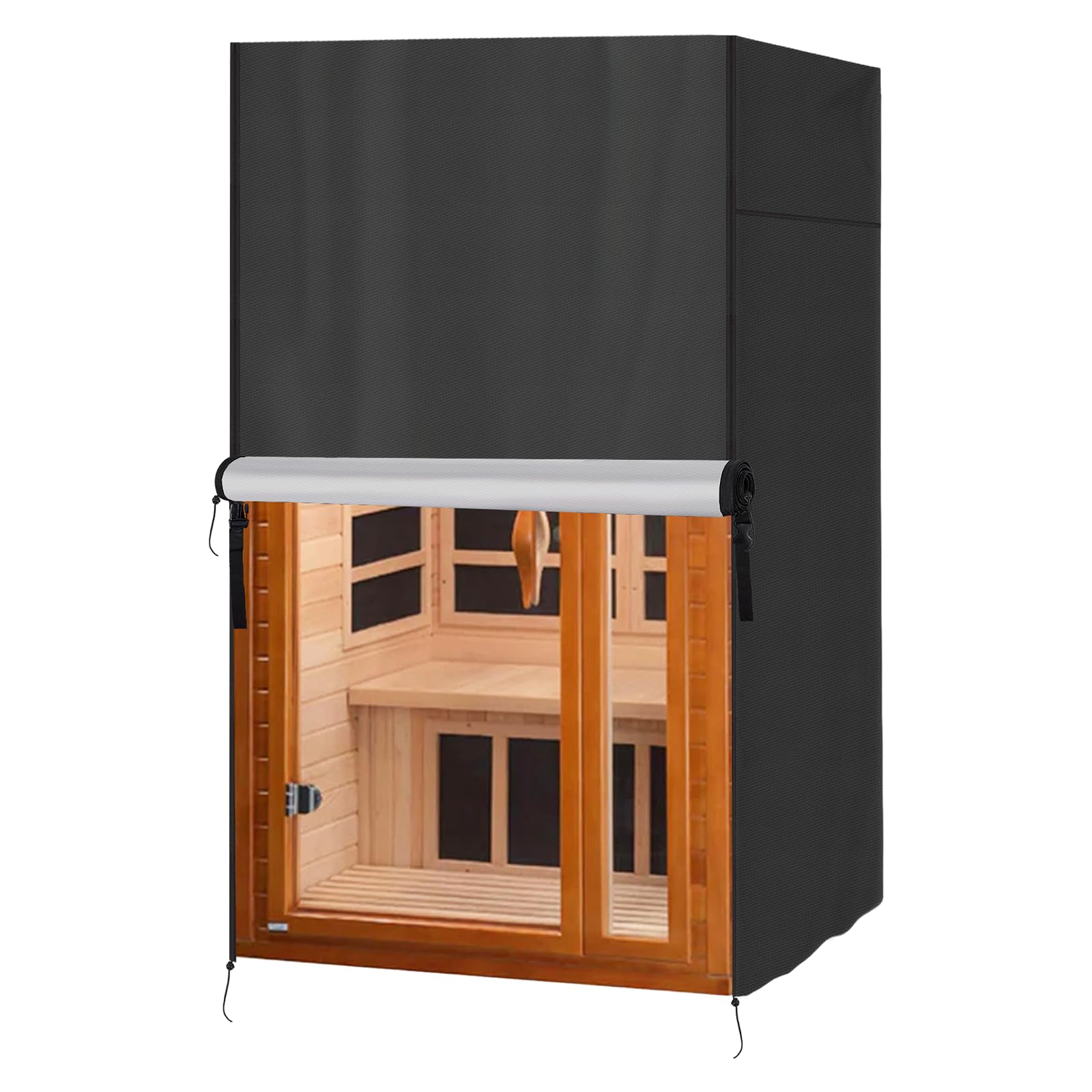 Amazon.com : Safipotts Outdoor Sauna Cover, Heavy Duty Waterproof Sauna ...