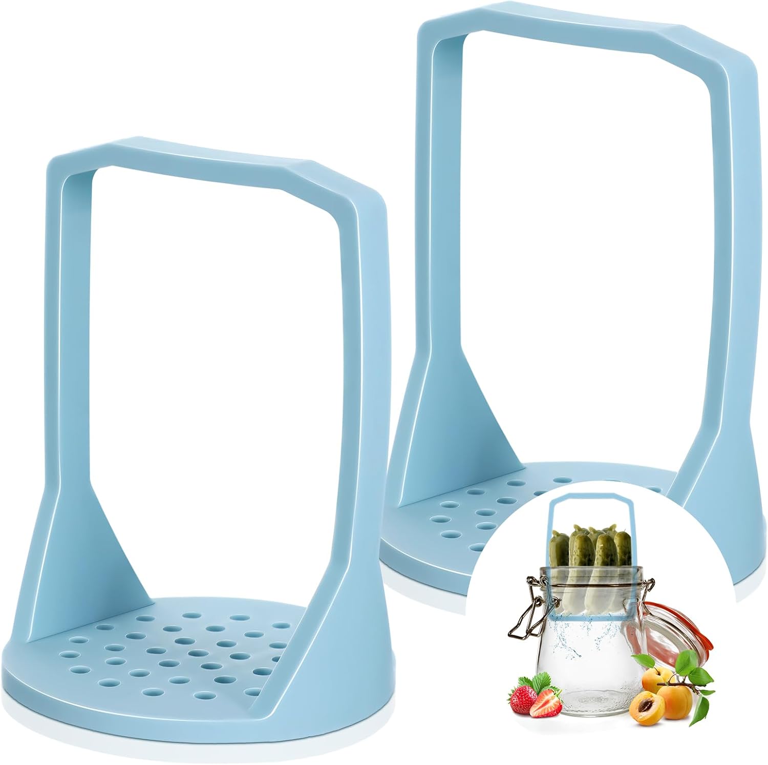 Amazon.com: Suclain 2 Pcs Silicone Strainer for Pickle Jar Pickle ...