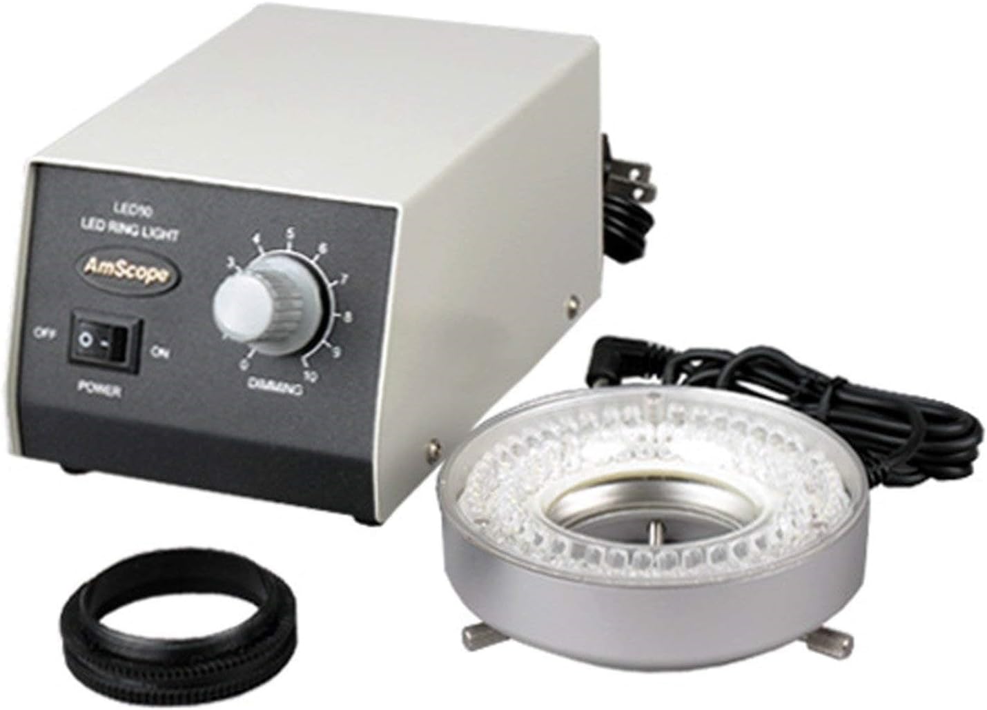 Amazon.com: AmScope LED-64 64-LED Microscope Ring Light with Adapter ...