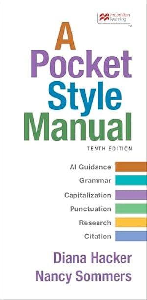 Amazon.com: A Pocket Style Manual: 9781319169541: Hacker, Diana ...