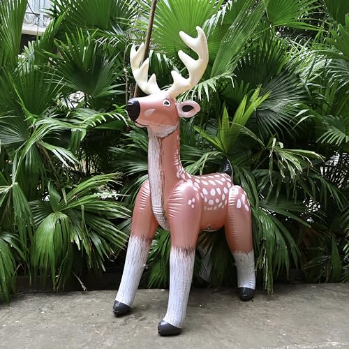 Snapklik.com : Jet Creations Standing Reindeer Caribou Inflatable 74 ...