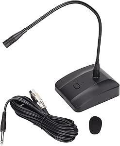 Wired Microphone,PC Goose-Neck Mic Microphone, 360° Adjustable Desk ...