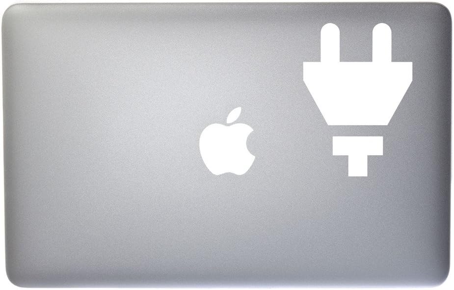 Amazon.com: Electric Plug Vinyl Decal for MacBook, Laptop or Other ...