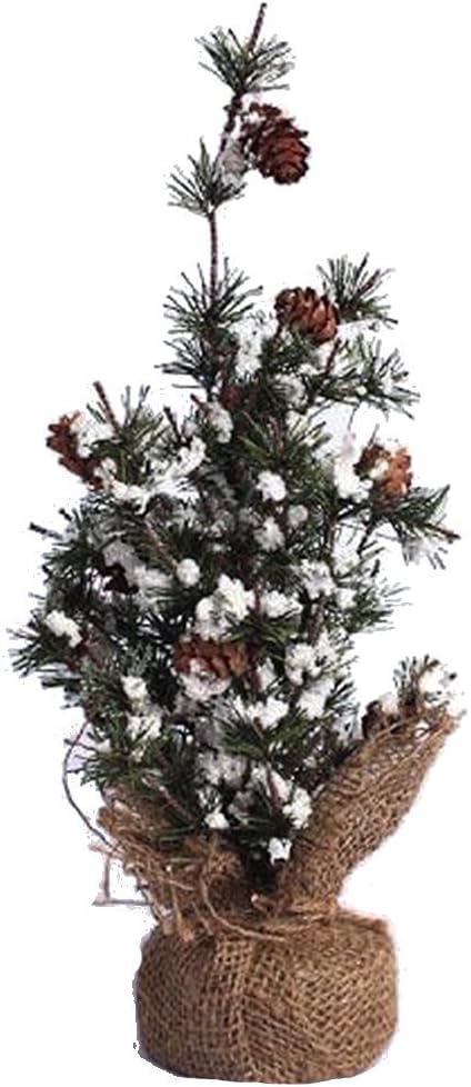 Amazon.com: Mini Twig Pine Tree with Snow and Pine Cones - 12 inches ...