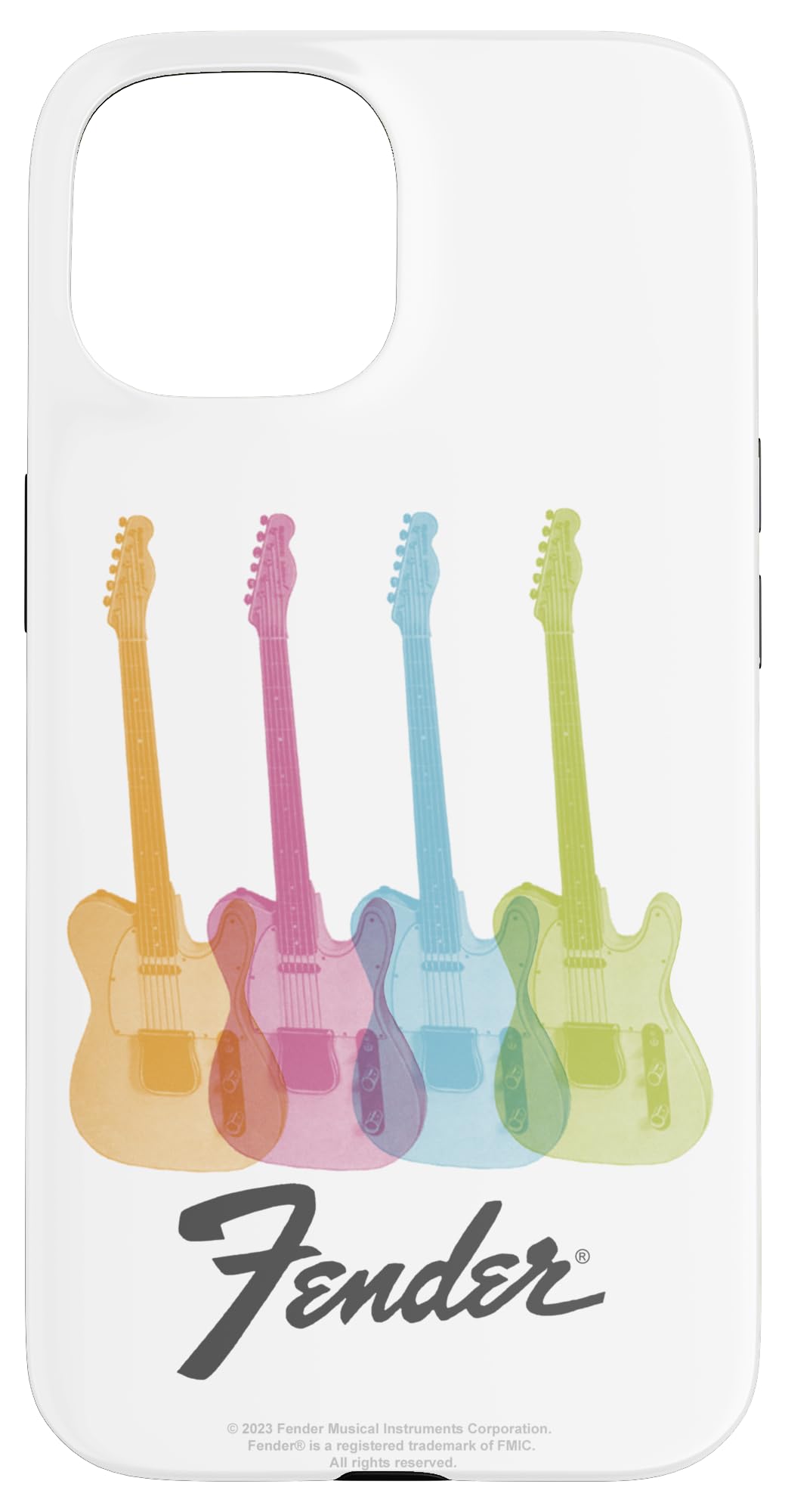 Amazon.co.jp: iPhone 15 Fender Multicolor Rainbow Stratocaster Rock ...