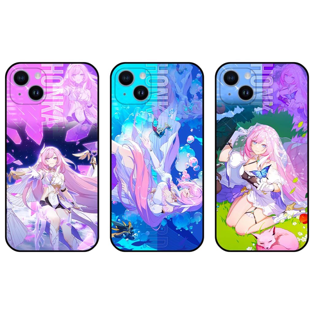 Amazon.com: RegisBox Elysia Phone Case Honkai 3 Cases HI3 Valkyries ...