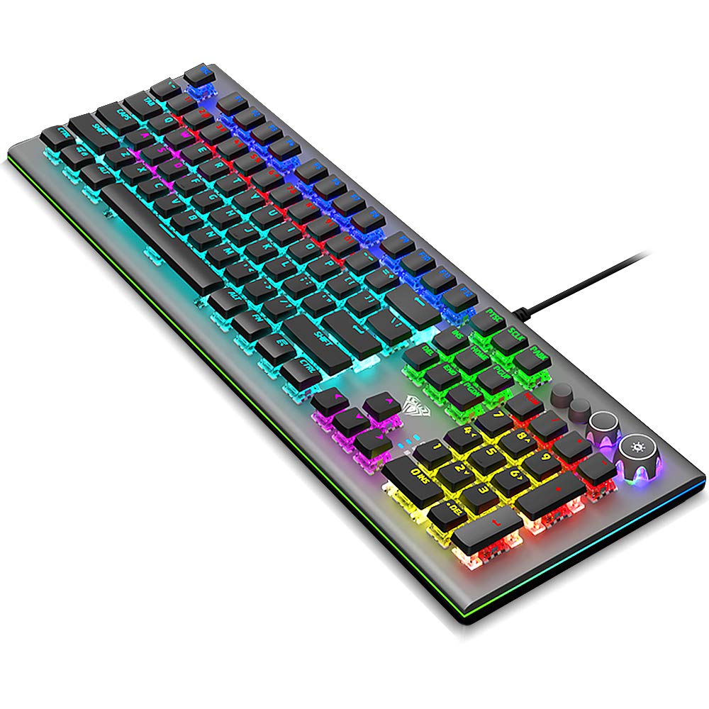 Buy Aula Mechanical Gaming Keyboard,Programmable,Upgraded Blue Switches ...