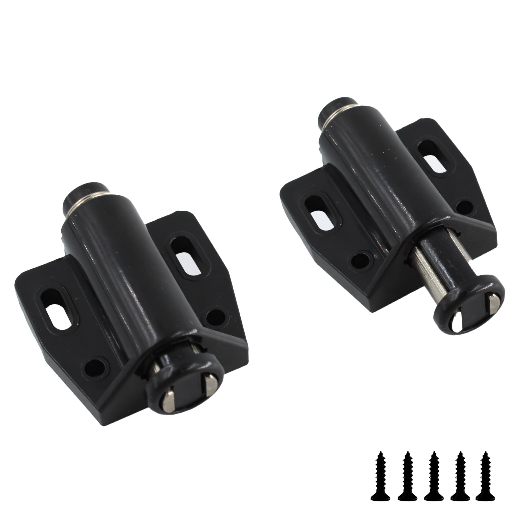 AUXBC Black Magnetic Touch Latch, Push to Open Cabinet Magnetic Door ...