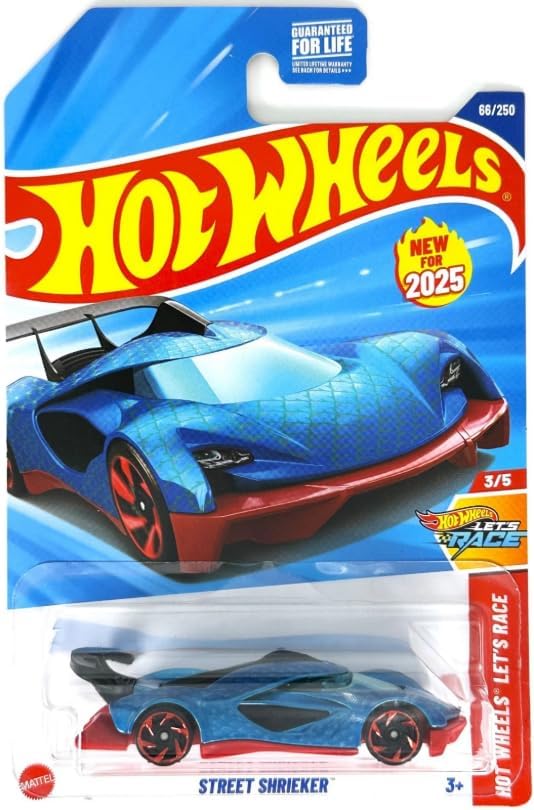 Amazon.com: Hot Wheels Street Shrieker [Blue] Let's Race 3/5, New for ...