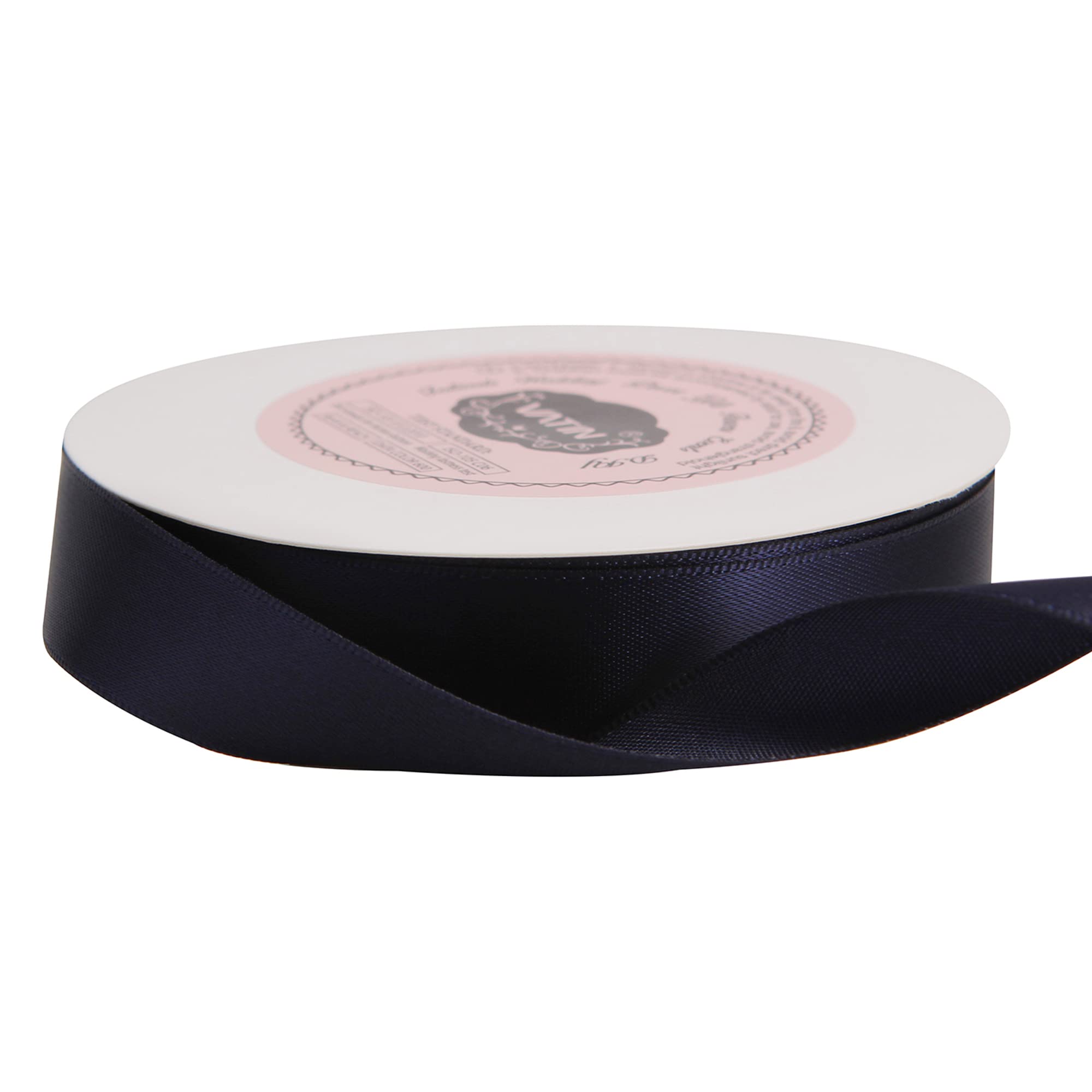 Snapklik.com : VATIN 5/8 Inch Wide Navy Blue Single Faced Polyester ...