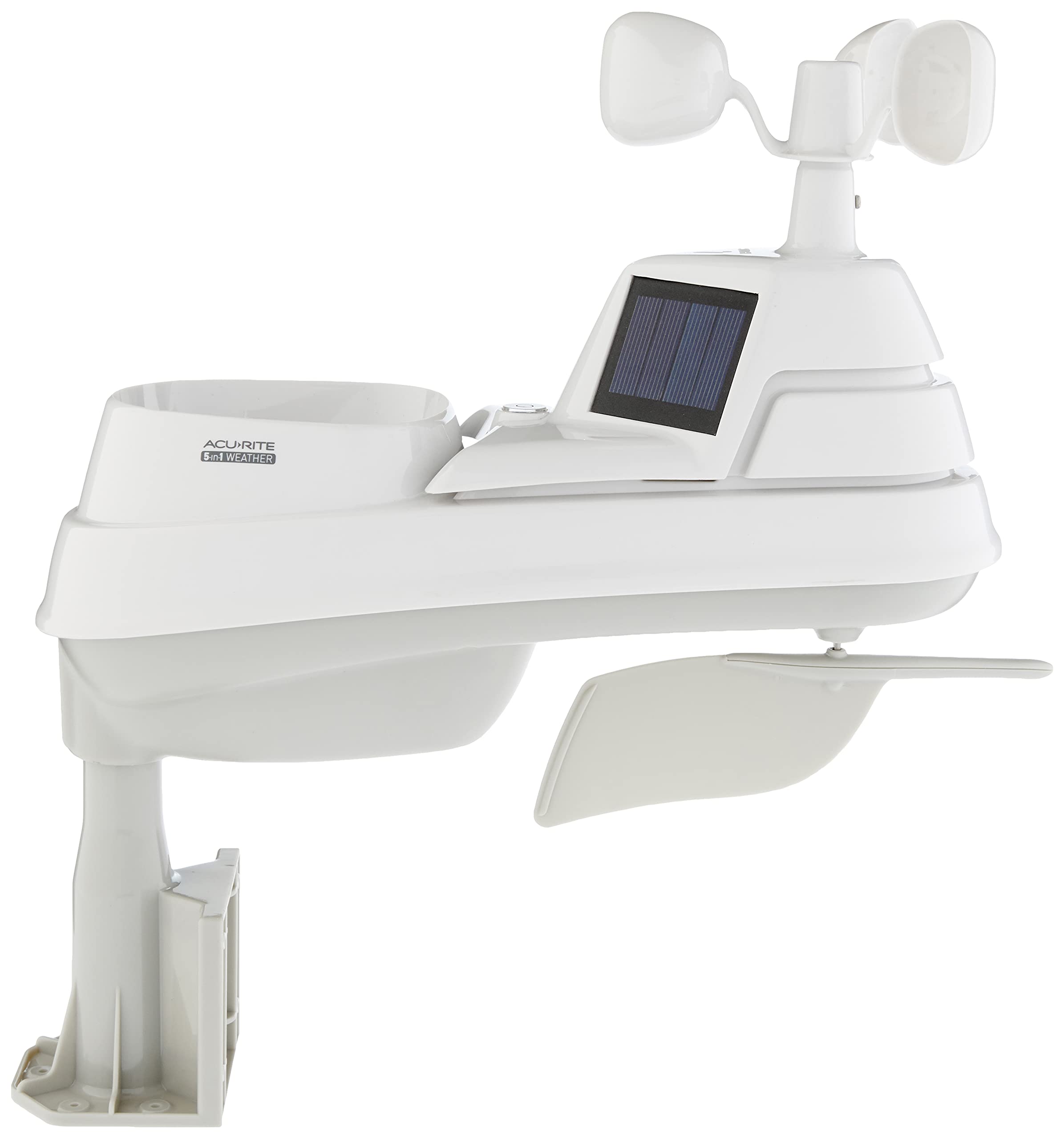 AcuRite Iris 06014 PRO+ (5-in-1) Weather Sensor with Rain Gauge, Wind ...