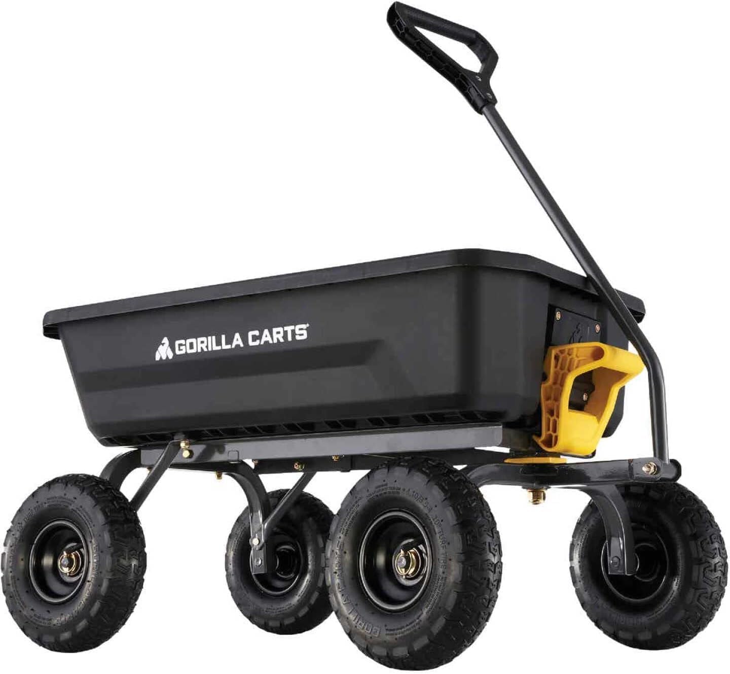 Amazon.com : Gorilla Carts Heavy Duty 12 Cubic Foot Poly Yard Dump Cart ...