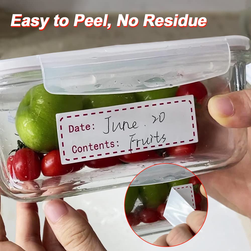 Snapklik.com : 320pcs Removable Freezer Labels, 1 X 3 Inch Food Storage ...