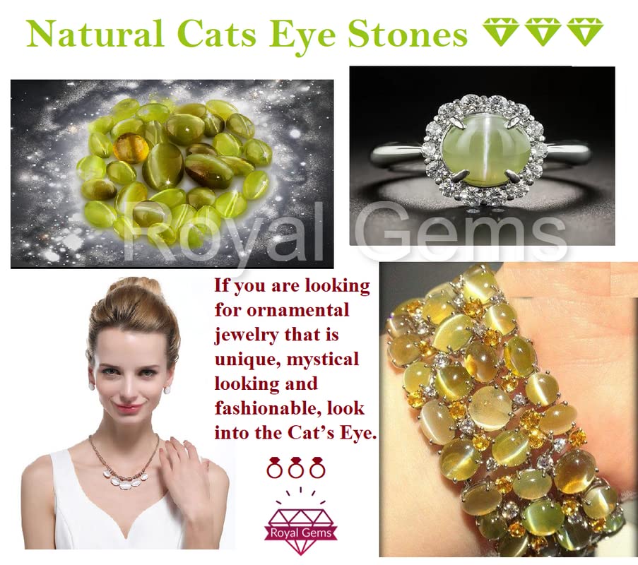 Buy Royal Gems Srilankan Ceylon Cats Eye Stone Original Certified ...