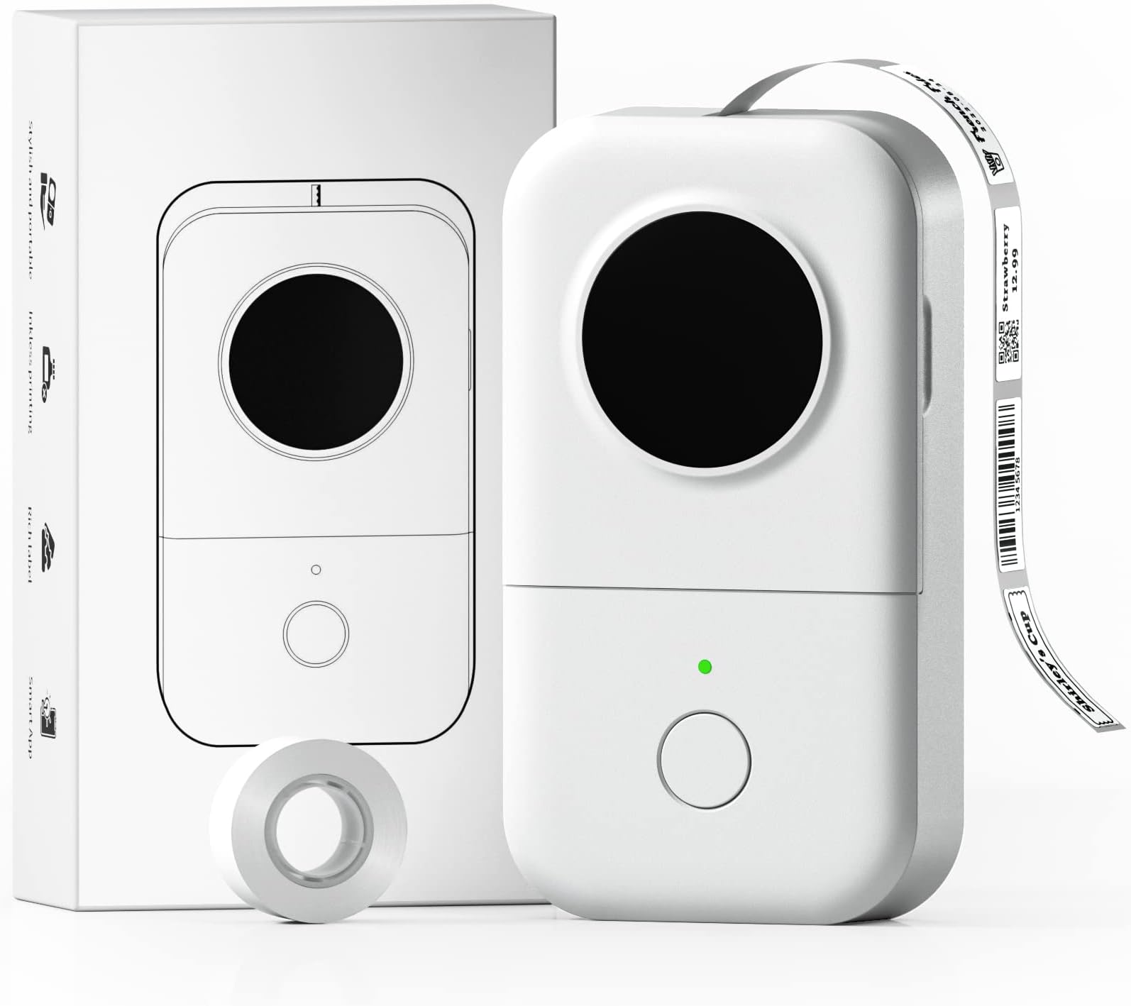 Amazon.com : Label Maker Machine with Tape - D30 Small Portable Inkless ...