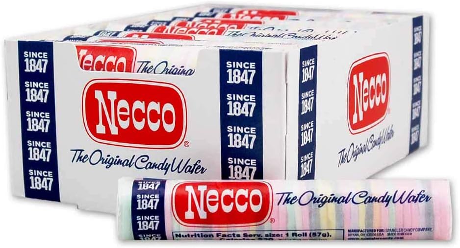 Amazon.com : Necco Wafers, The Original Candy Wafers Display Pack ...