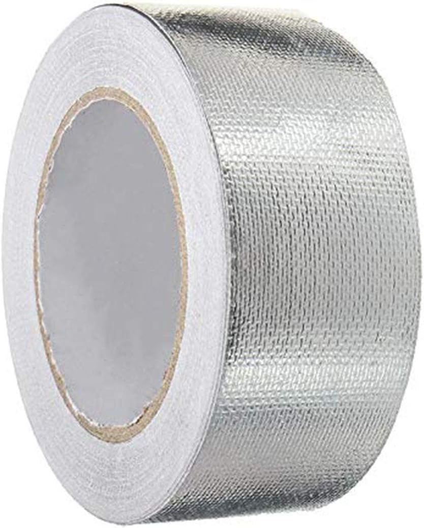 HAOT Glass Fiber Cloth Aluminum Foil Tape, Fireproof Self-Adhesive Tape ...