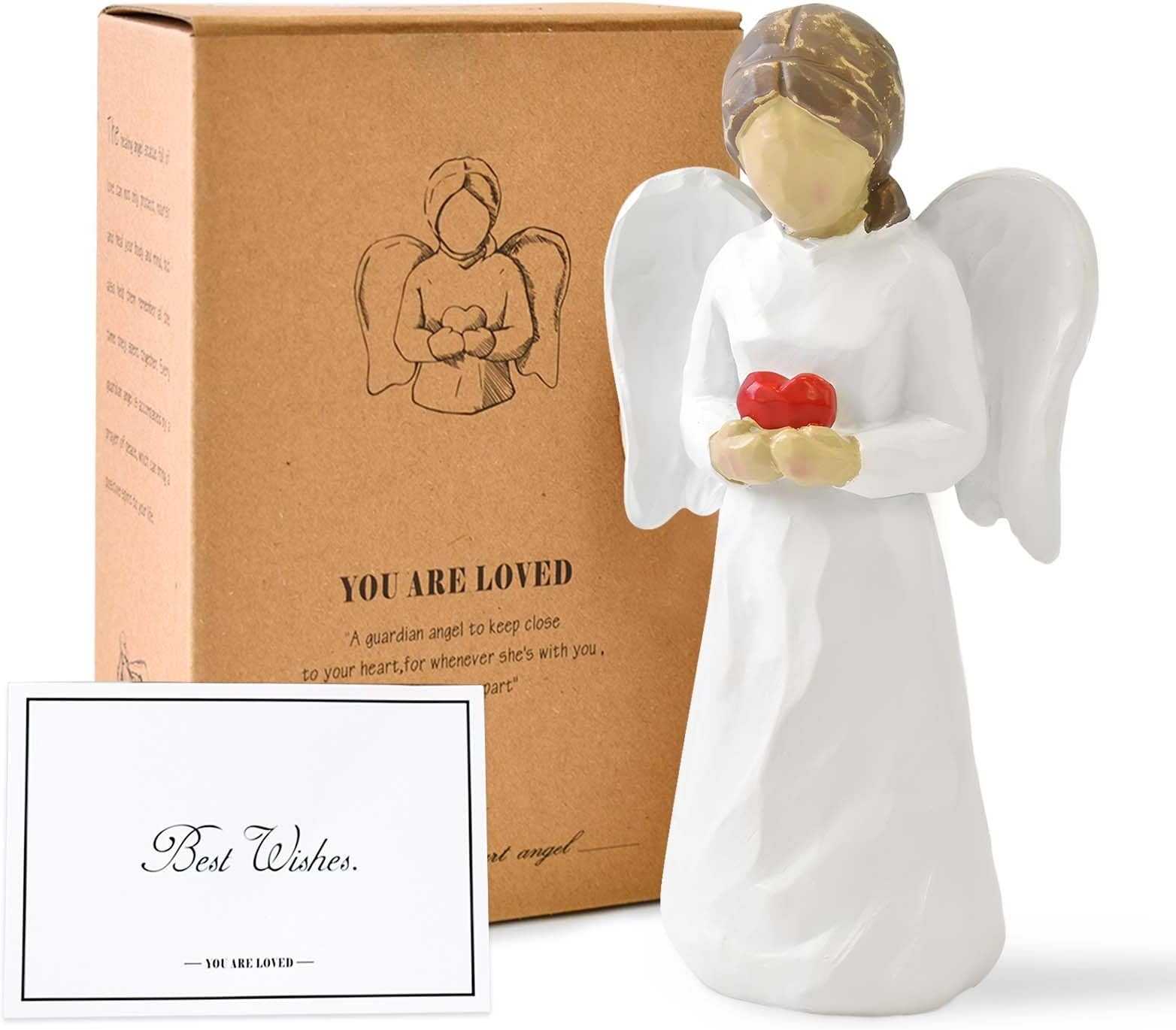 Amazon.com: JIABEIUS Guardian Angel Figurines, Healing Angel Statue ...