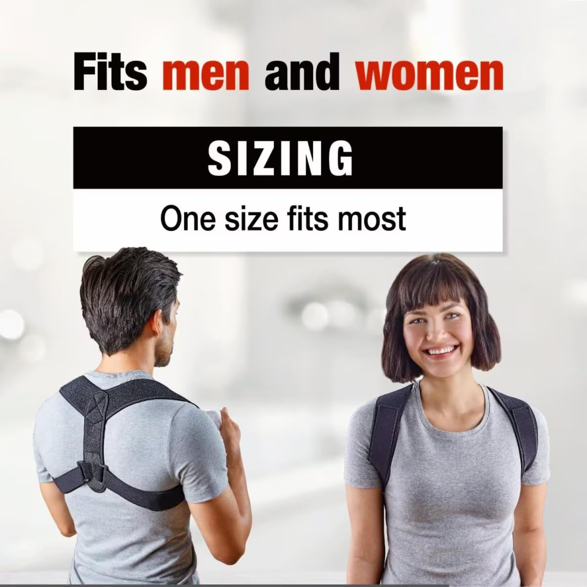 5-Star Posture Corrector for Men & Women, Adjustable & Breathable Upper ...