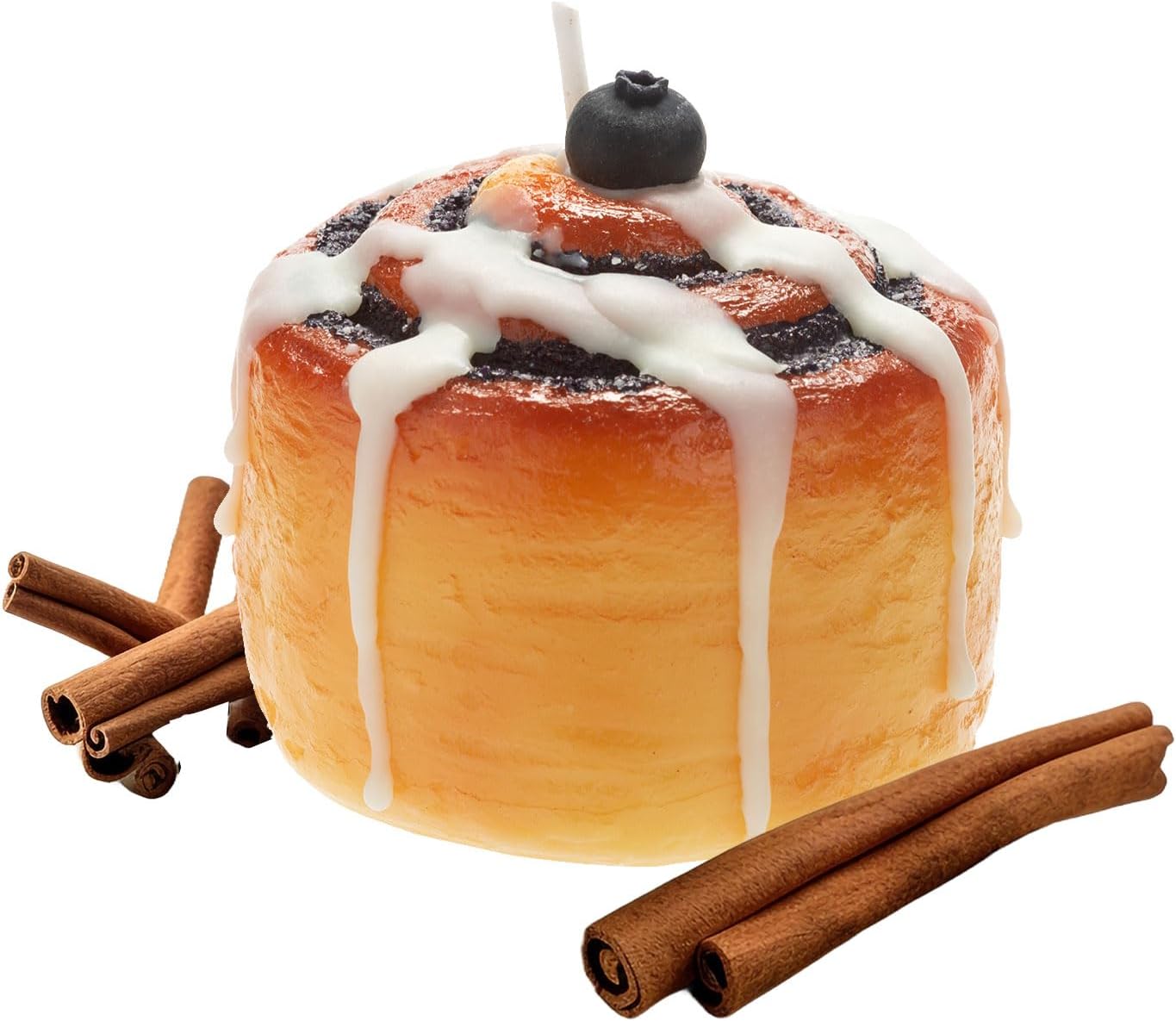 Amazon.com: Mesiiloly Cinnamon Roll Candle Food Shaped Cinnamon Scented ...