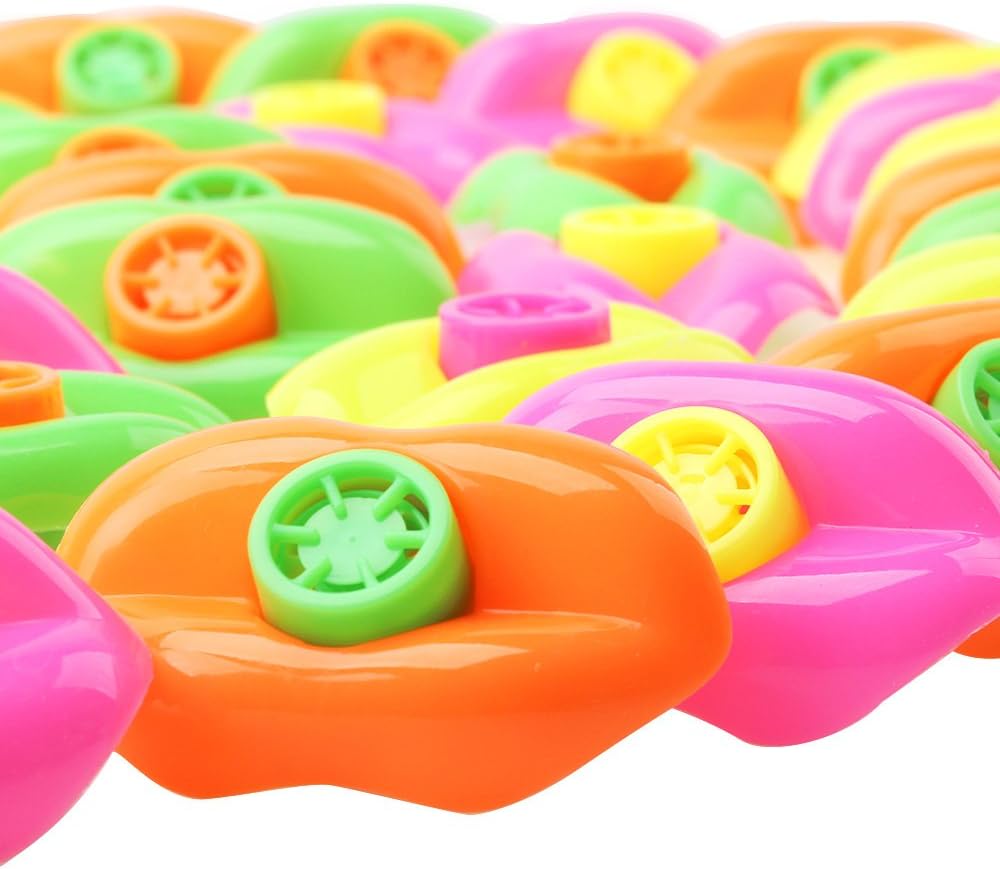 Amazon.com: Lip Whistles Amy&Benton 48PCS Plastic Lip Whistle Toy Party ...