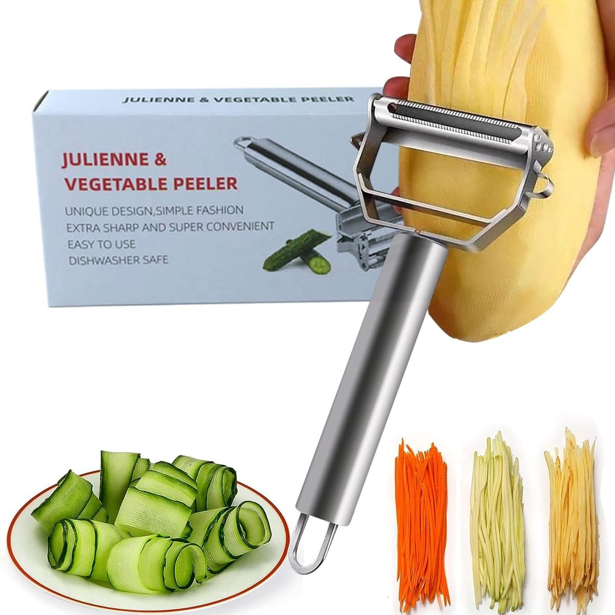 Amazon.com: AnGeer Potato Peeler,Peelers for Kitchen,Vegetable Peeler ...