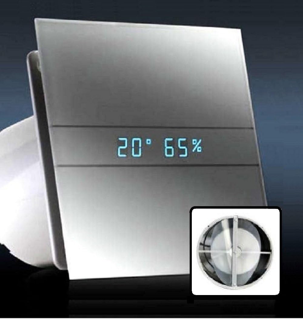 Allcata 00900200 EN 100 GTH Hygro Weiß Matt Echtes Glasfront Ventilator ...