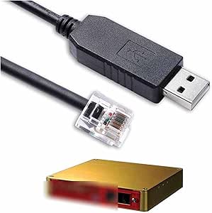 CP2102 U RS232 Serial to RJ11 6P6C PC Link Configure Cable Compatible ...