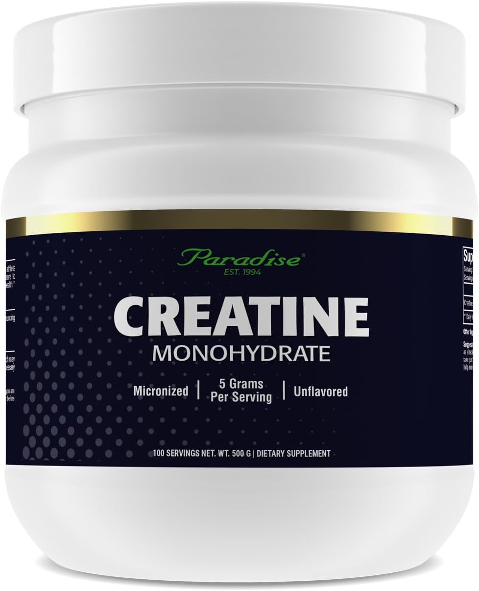 Amazon.com: Paradise Creatine Monohydrate Powder - Micronized for ...