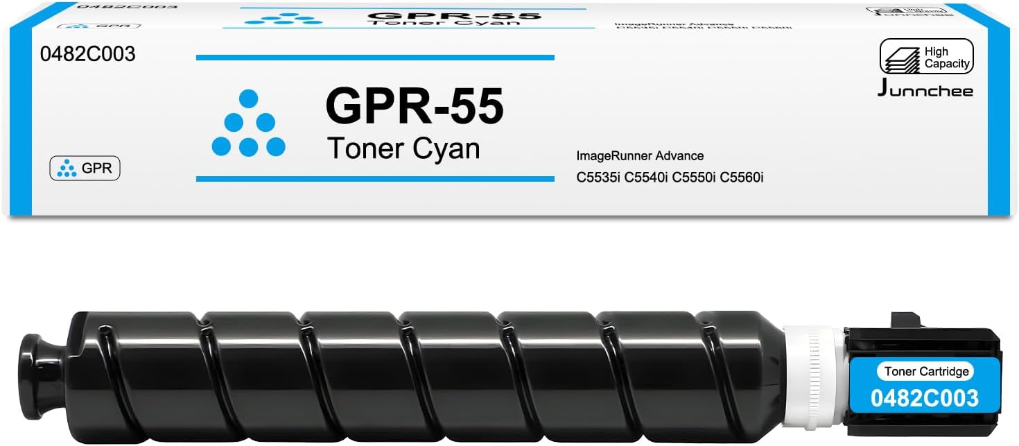 Amazon.com: GPR-55 Cyan Toner Cartridge Replacement for Canon GPR-55 Cyan Toner Cartridge ...