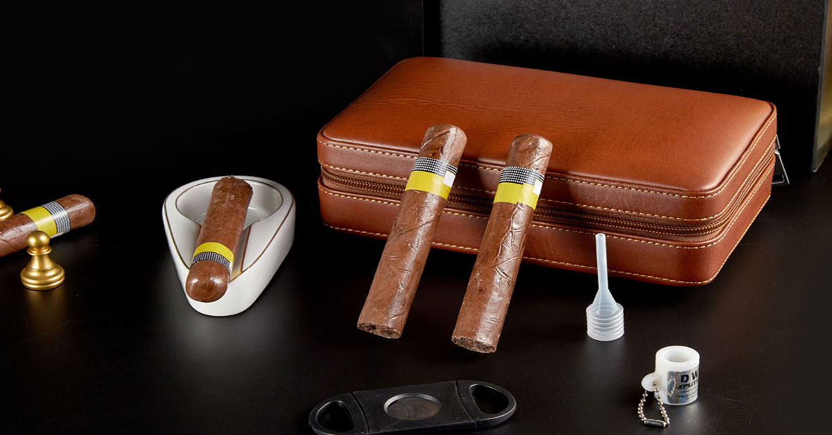 Watch Cigar Humidors Cutter and Portable Humidor for Travel on Amazon Live