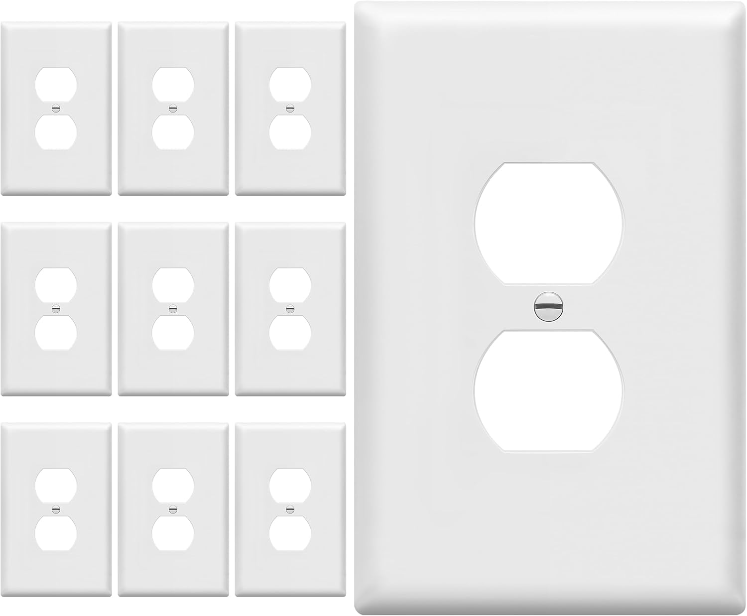 Brandclub ENERLITES Jumbo Duplex Receptacle Outlet Wall Plate