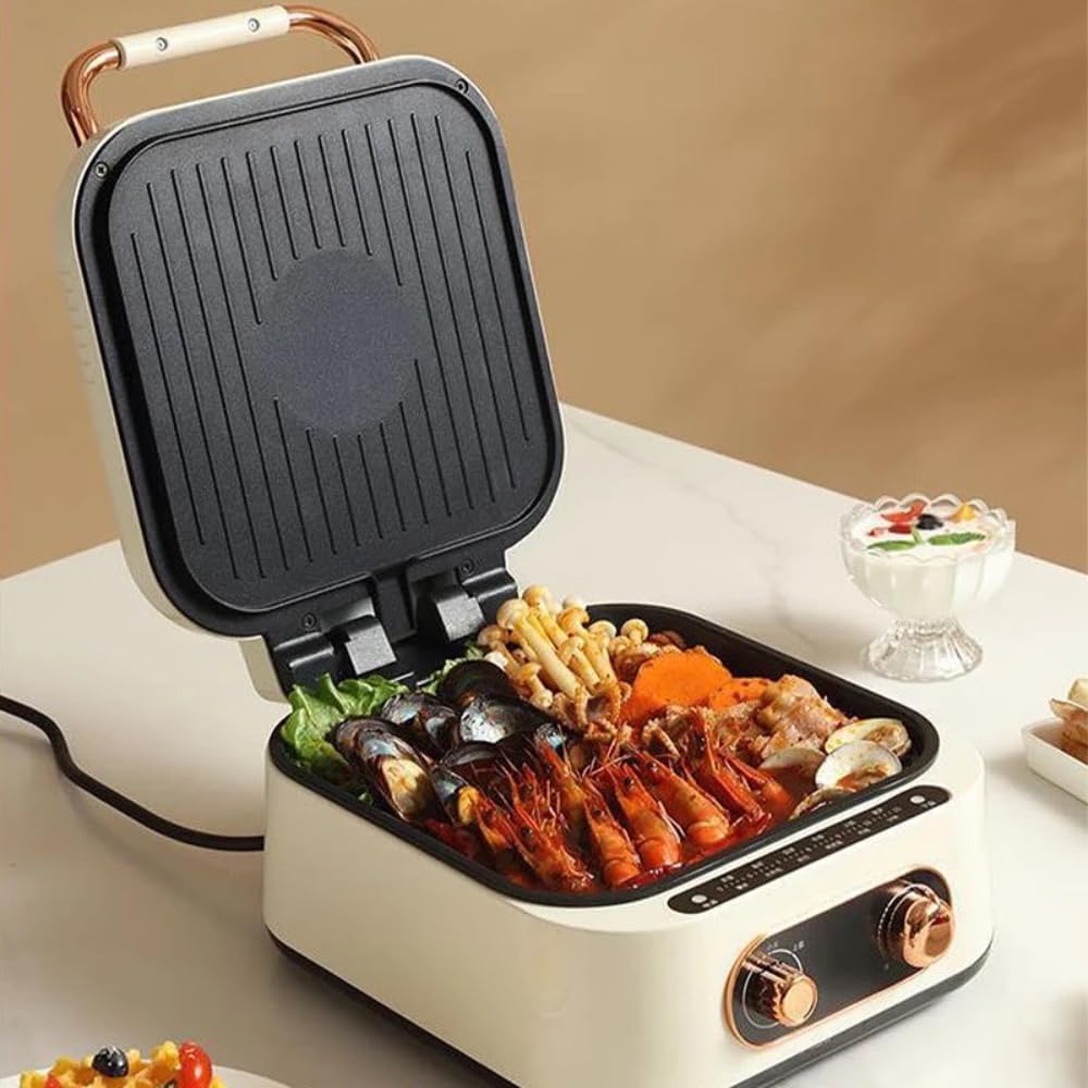 10 in 1 Electric Grill with Cooking Pot, Multifunctional Cooker, Fryer ...