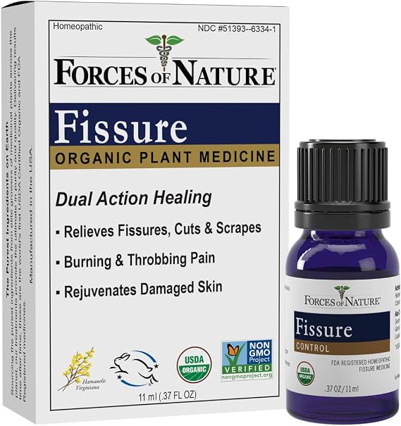 Amazon.com: Forces of Nature Fissure Control, Organic Homeopathic ...