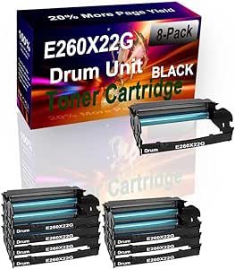 Amazon.com: SINIYA 8-Pack Compatible Drum Unit E260X22G use for E260d ...