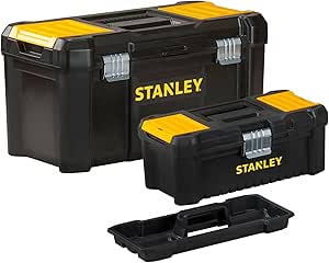 STANLEY Essential Plastic with Metal Latches Combo Tool Box : Amazon ...