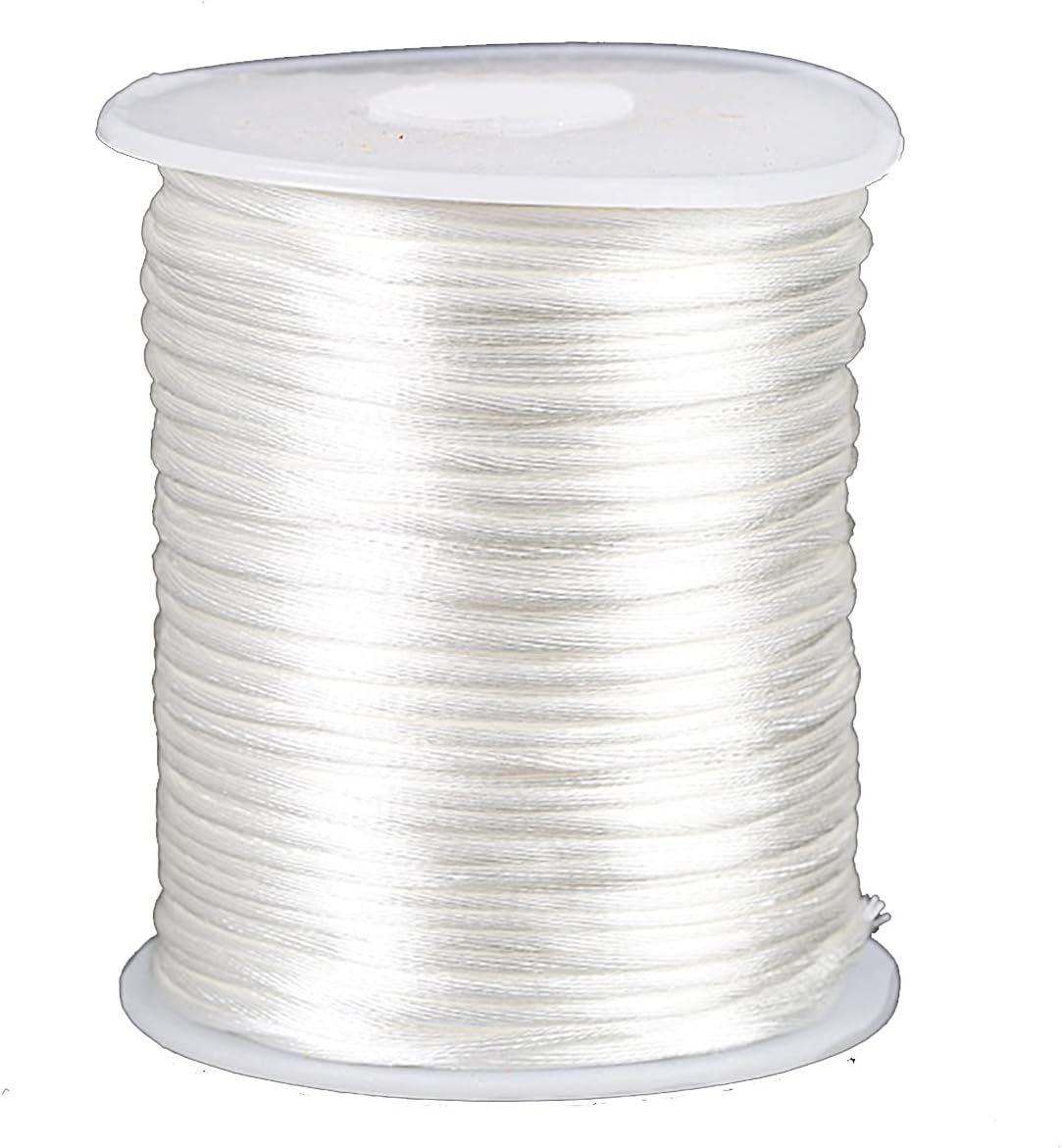 Amazon.com: LEREATI 1.5mm Nylon Cord 328 Feet Satin Cord Nylon String ...