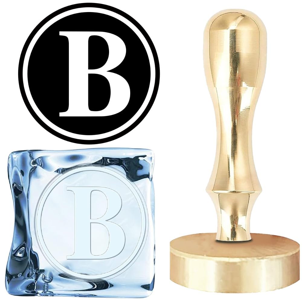 Amazon.com: CRASPIRE Letter Ice Stamp B Ice Cube Stamp with Removable ...